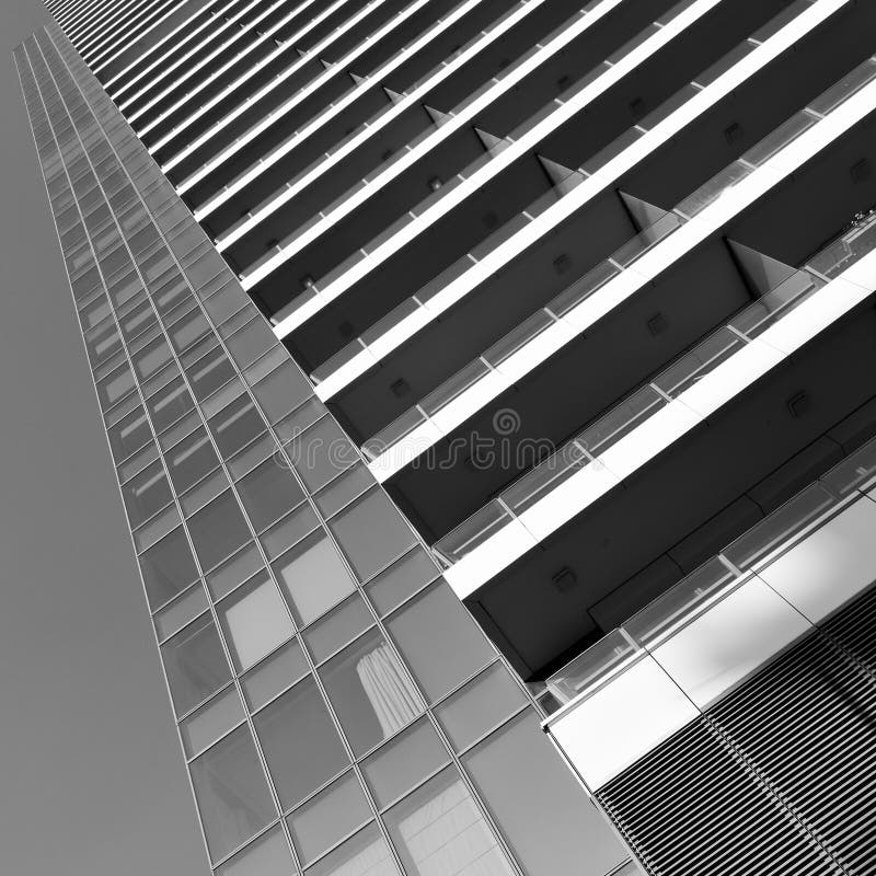 Perspective of Multistory Apartment Building Stock Photo - Image of ...