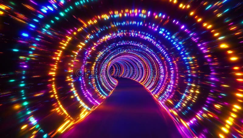 The Perspective of Nighttime Urban Road Photography is Enhanced by the ...