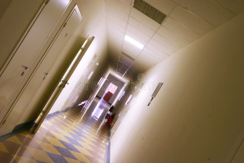 A perspective office stock image. Image of buildings, hall - 1280455