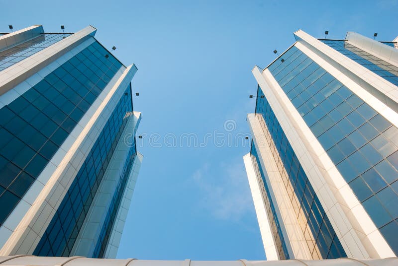 Perspective of Office Building Stock Photo - Image of windows, style ...