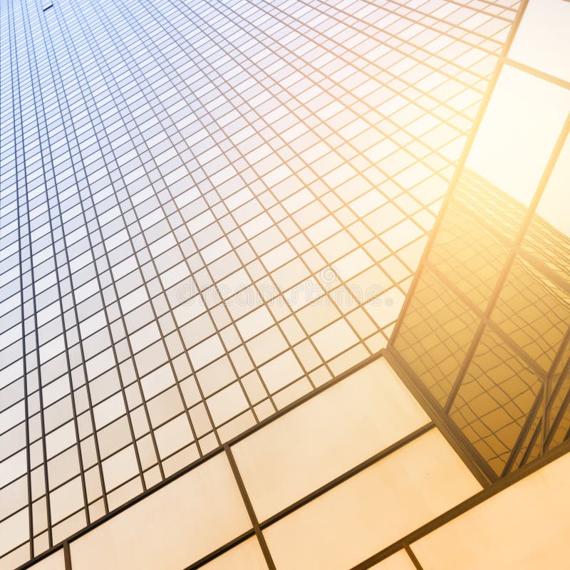 Perspective of Office Building Stock Photo - Image of close, financial ...