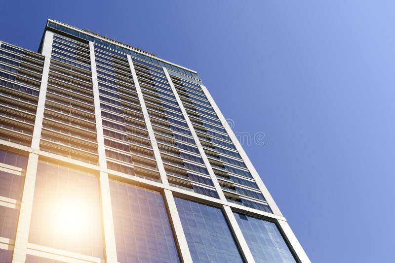 Perspective of Office Building Stock Photo - Image of windows, style ...