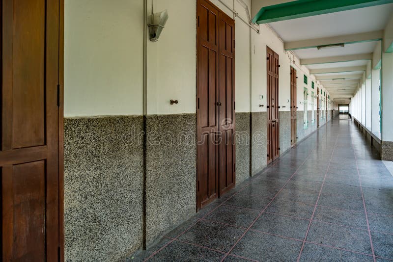 School balcony stock image. Image of facade, cement - 115657579