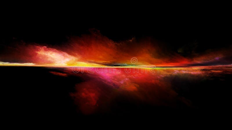 Virtual Sunset stock illustration. Illustration of land - 146139028