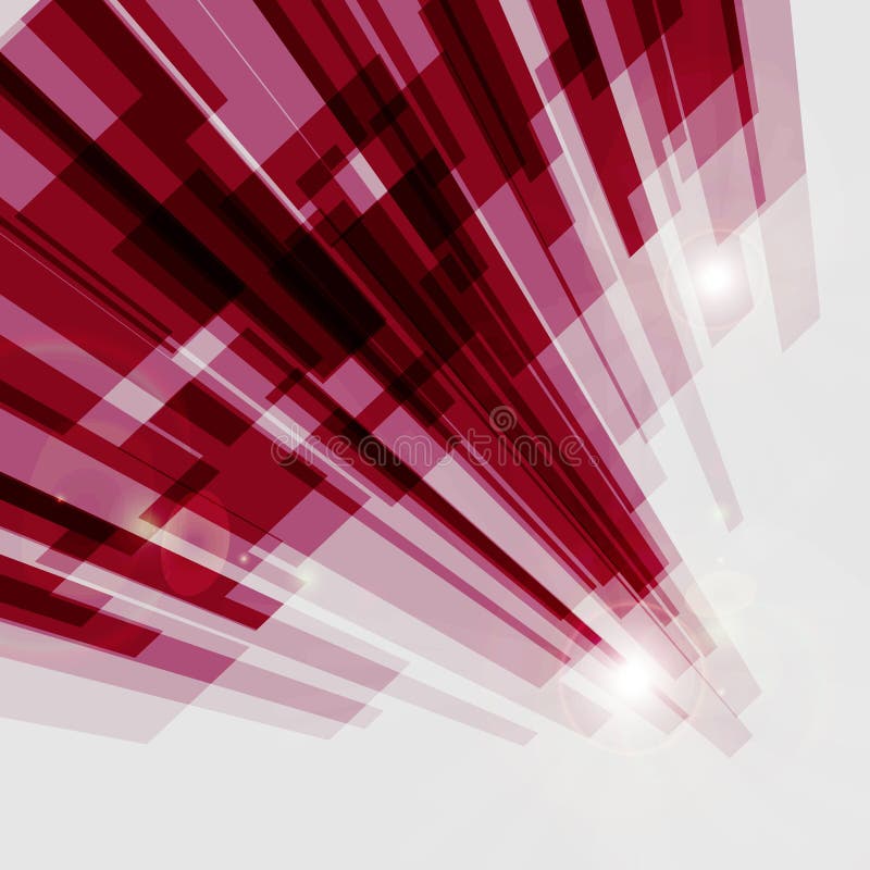 Perspective Red Abstract Straight Lines Background Stock Vector ...