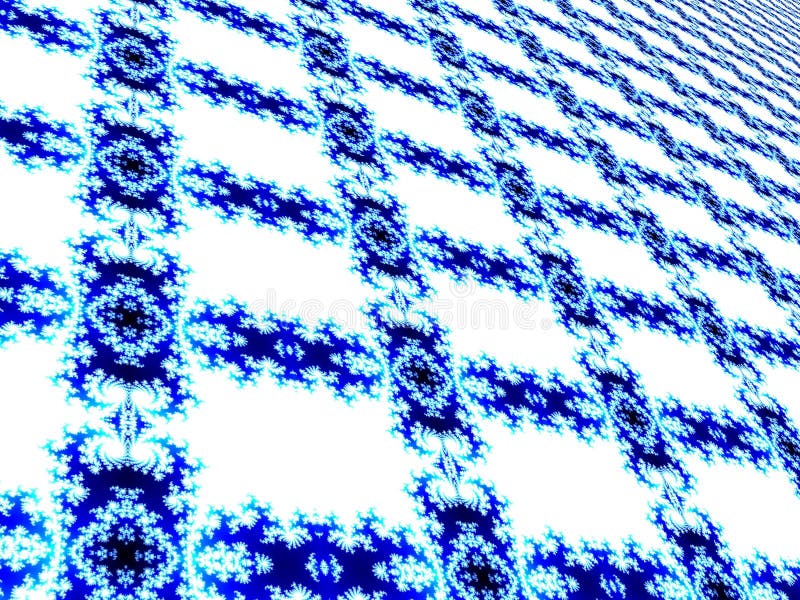 Perspective Repeated Fractal Stock Illustration - Illustration of ...