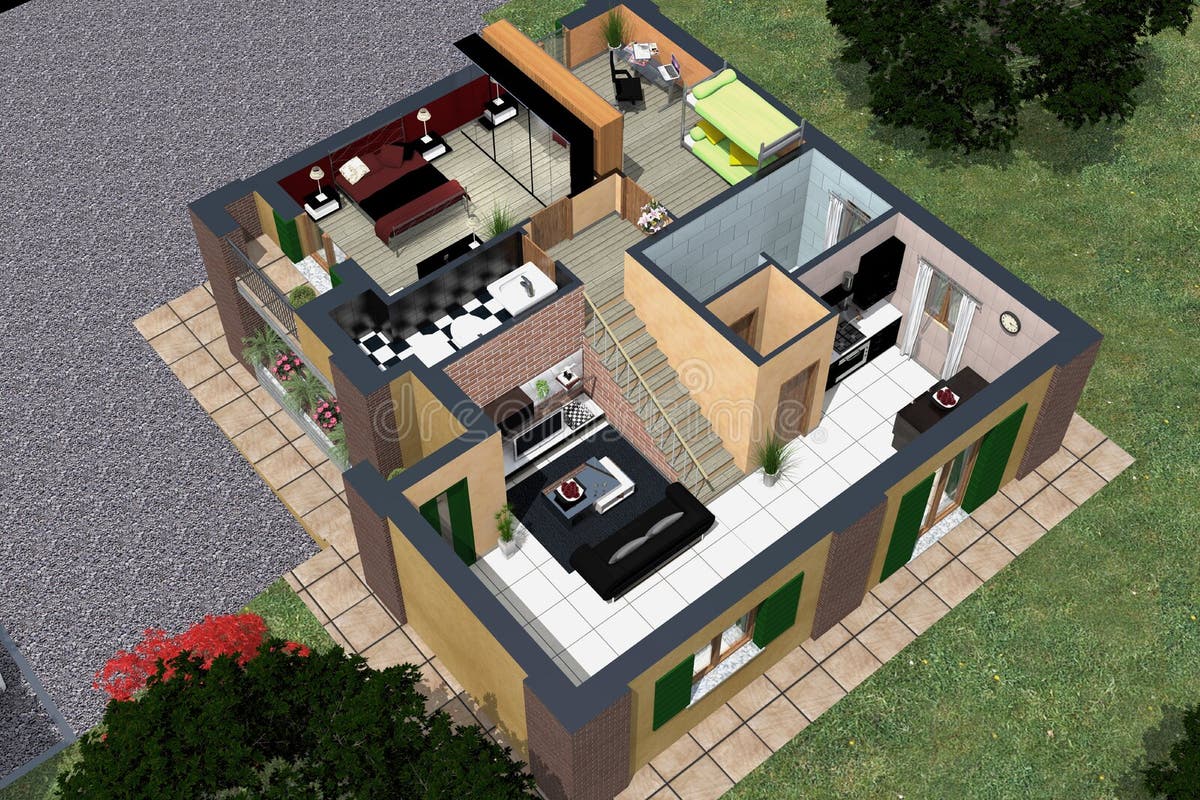 Architecture Exploded House Stock Photos - Free & Royalty-Free Stock ...