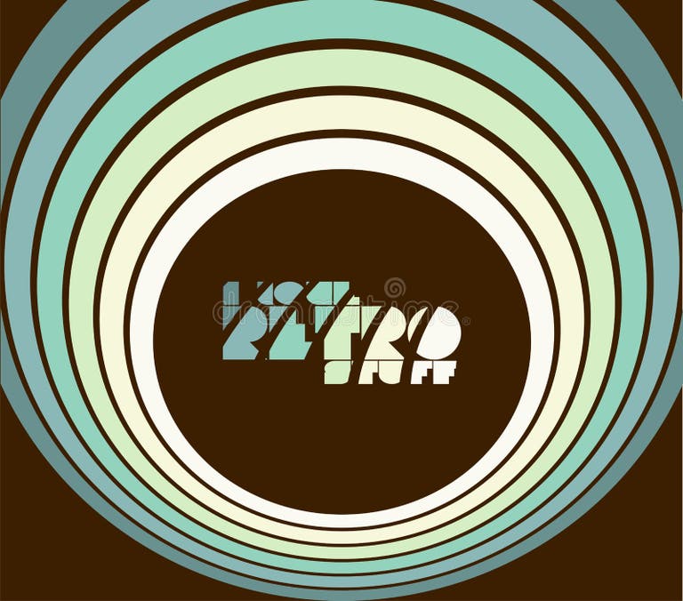 Perspective retro rounds stock vector. Illustration of detail - 8618992