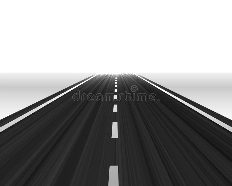 Perspective Road Towards the Horizon Stock Vector - Illustration of ...