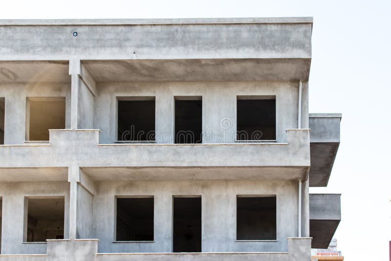 Perspective Shoot from a New Started Construction Stock Photo - Image ...