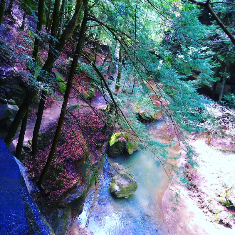 Spring cliff stock photo. Image of nature, perspective - 108134216