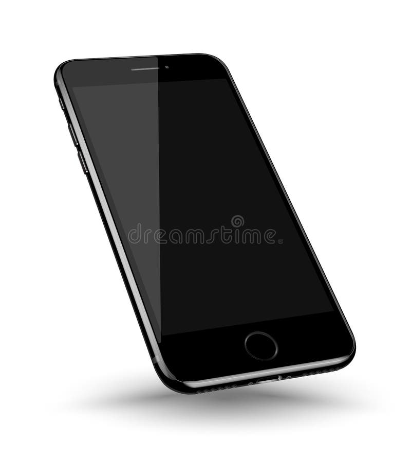 Perspective Smartphone Realistic Mock-up on Stock Vector - Illustration ...