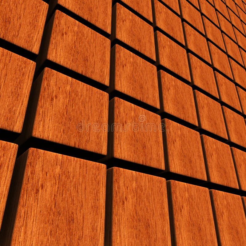 Square Wood Wall Background Geometry Pattern Stock Image - Image of ...
