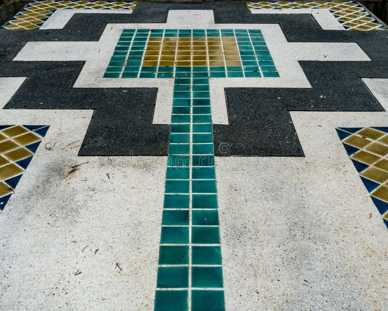 Perspective tiles floor stock photo. Image of concrete - 110936424