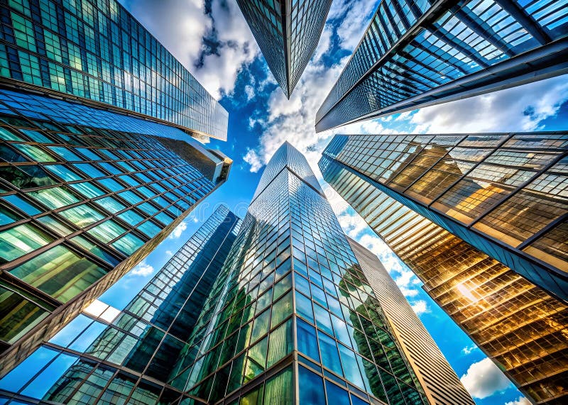 Perspective and Underside Angle View To Textured Background of ...