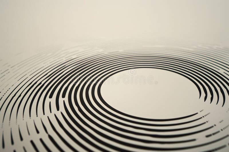 Perspective View of Abstract Black Stock Image - Image of wave, rings ...