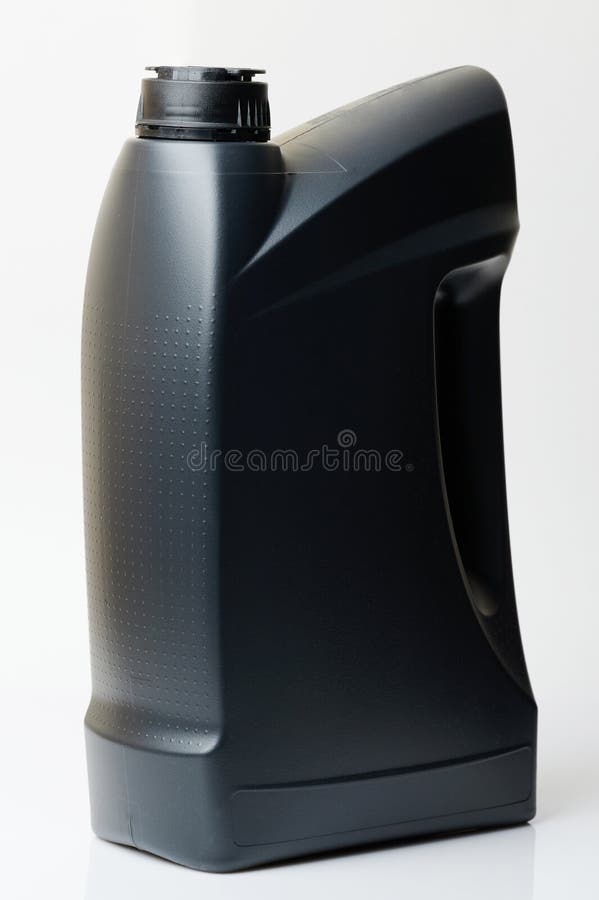 Perspective View on Black Plastic Bottle Stock Photo - Image of design ...