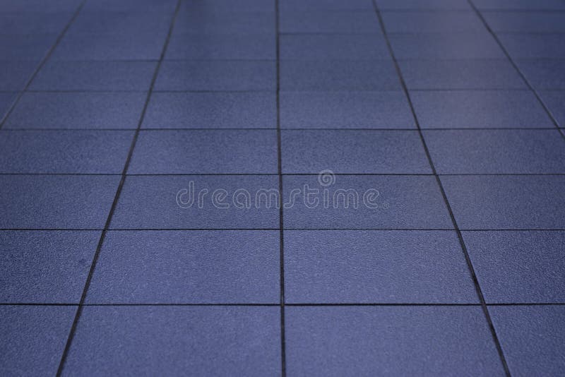 Perspective View of Blue Paving Concrete for Road Design and ...