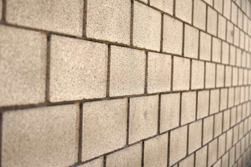 Perspective View of Brick Wall Structure Concrete Brisk Masonry ...