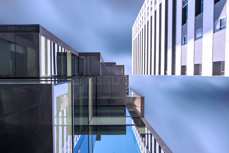 Perspective view building stock image. Image of commercial - 137510927