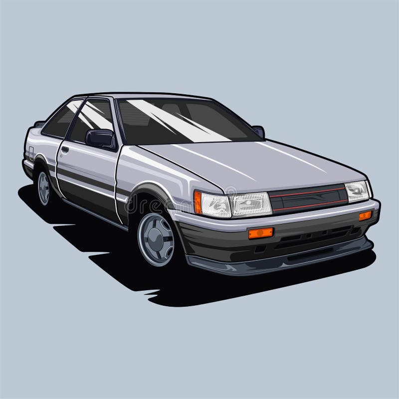 Corolla Levin Car Illustration Stock Vector - Illustration of style ...