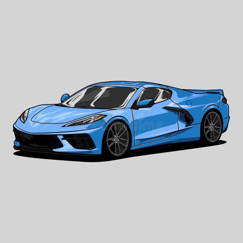 Corvette C8 Stock Illustrations – 5 Corvette C8 Stock Illustrations ...