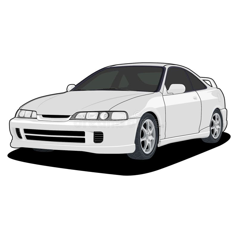 Integra DC2 stock illustration. Illustration of vehicle - 248350623