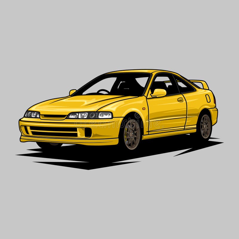 Integra DC2 stock vector. Illustration of track, fast - 312674228