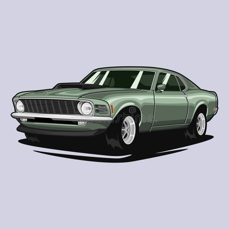 Mustang Boss 429 stock vector. Illustration of symbol - 256363892