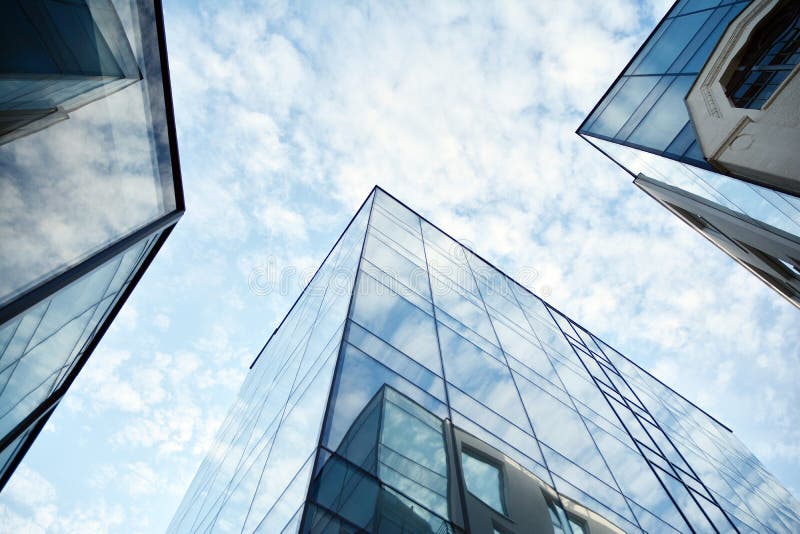 The Windows of a Modern Building for Offices. Business Buildings ...