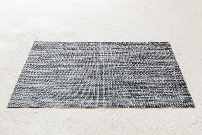 Perspective View of Grey Tablecloth for Food on Cement Background ...