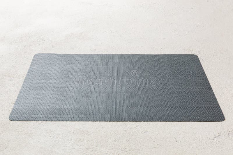 Perspective View of Grey Tablecloth for Food on Cement Background ...