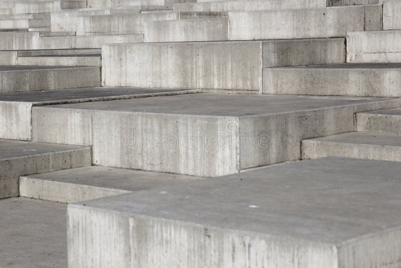 Perspective View at Irregular Concrete Blocks Stock Image - Image of ...