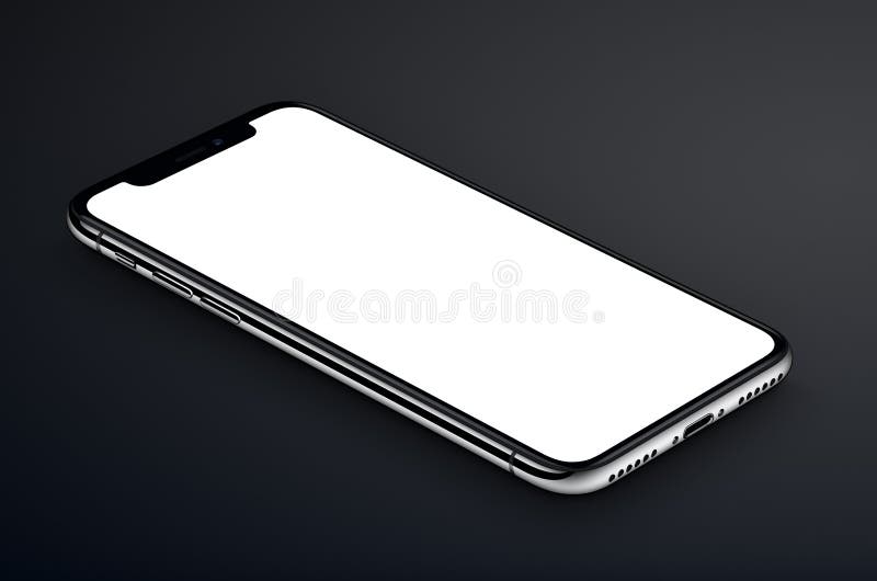 New Black Smartphone Similar To IPhone X Mockup Front and Back Sides ...