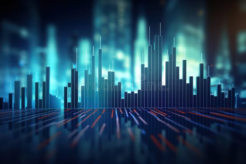 Perspective View of Market Growth Business AI Generated Stock ...