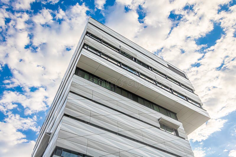 Perspective View of Modern Building Stock Photo - Image of abstract ...