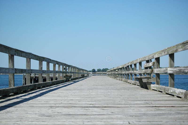 Perspective View of Pier stock image. Image of seashore - 1227439