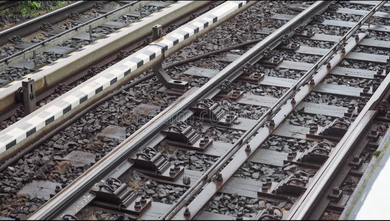 Railway Tracks from Slow Moving Train Stock Footage - Video of slow ...