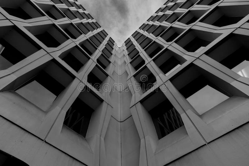 Towers Windows of a Skyscraper Stock Image - Image of institution ...