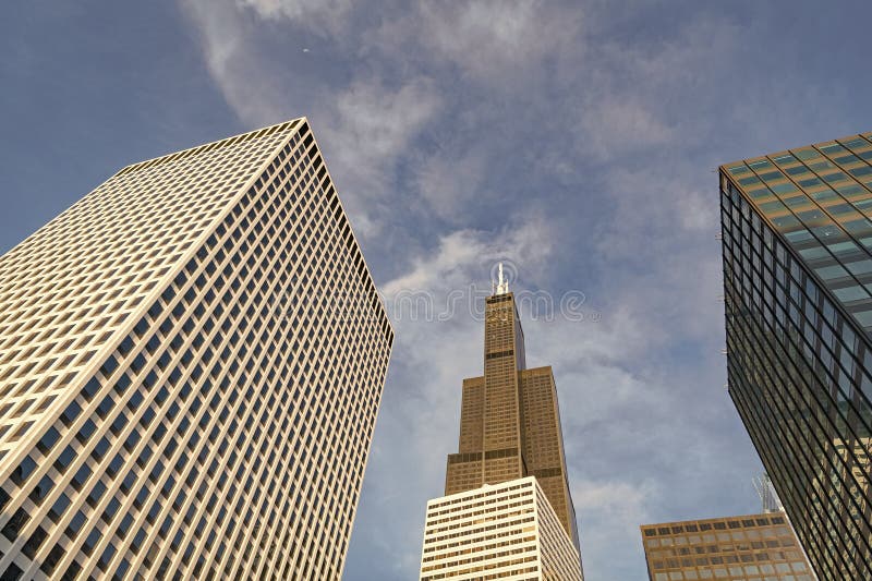 Perspective View. Skyscraper Building Architecture. Skyscraper with ...
