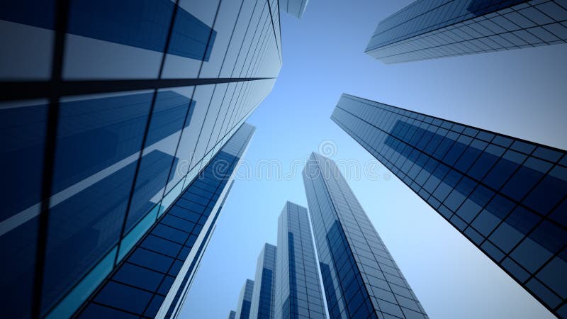 Perspective View, the Skyscraper is Directed To the Sky Stock ...