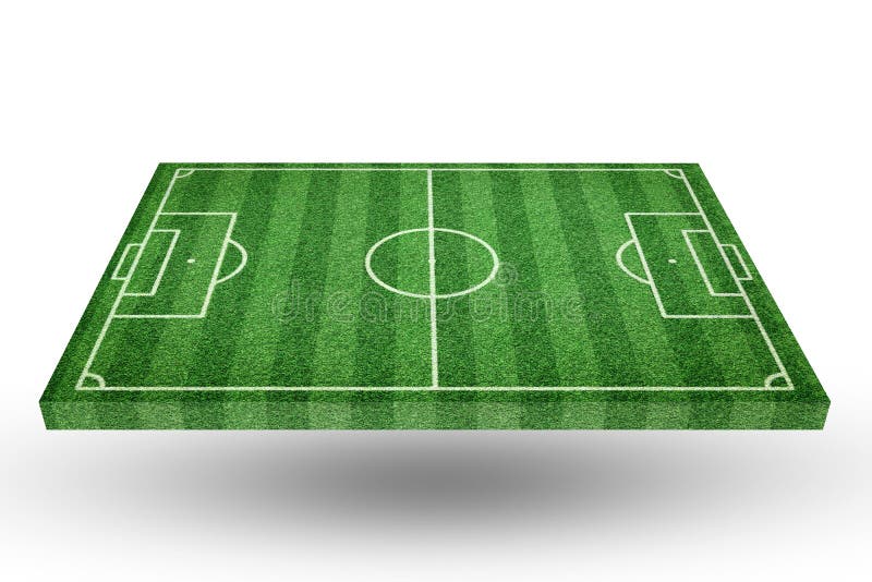 Perspective View of Soccer Field Stock Photo - Image of grow, green ...