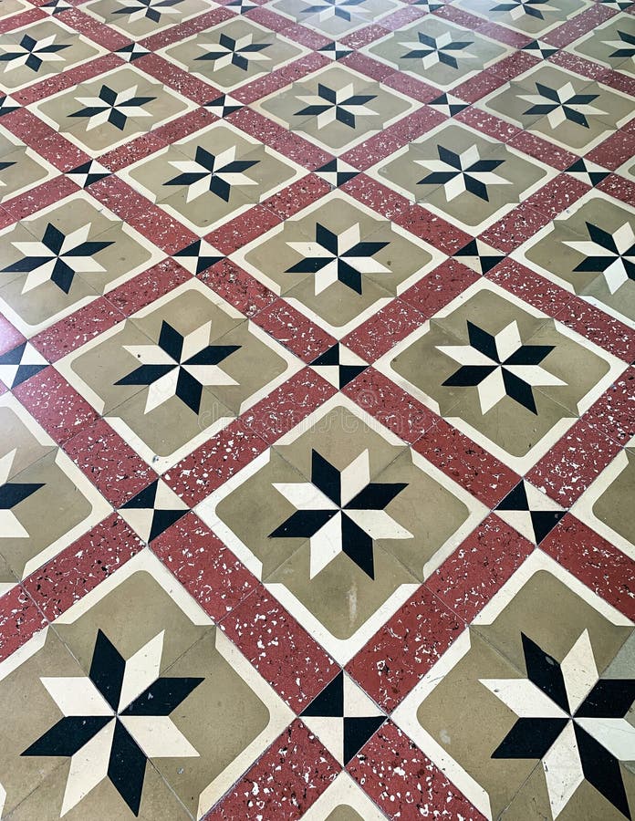 Perspective View of a Stunning Classic Floor Pattern Stock Image ...