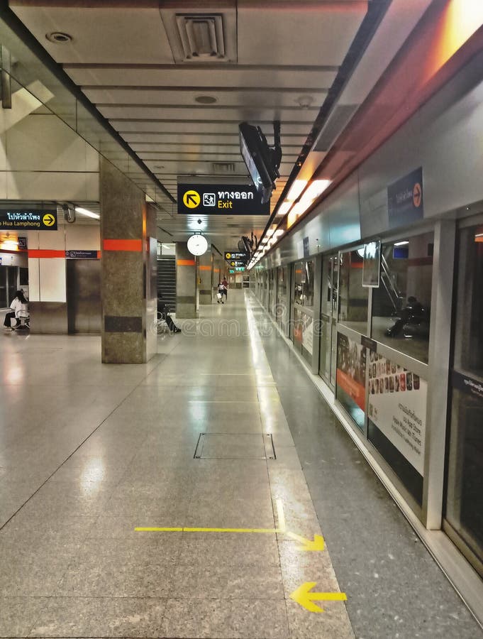 Top View of Subway Train Arriving at Railroad Station. Editorial Photo ...