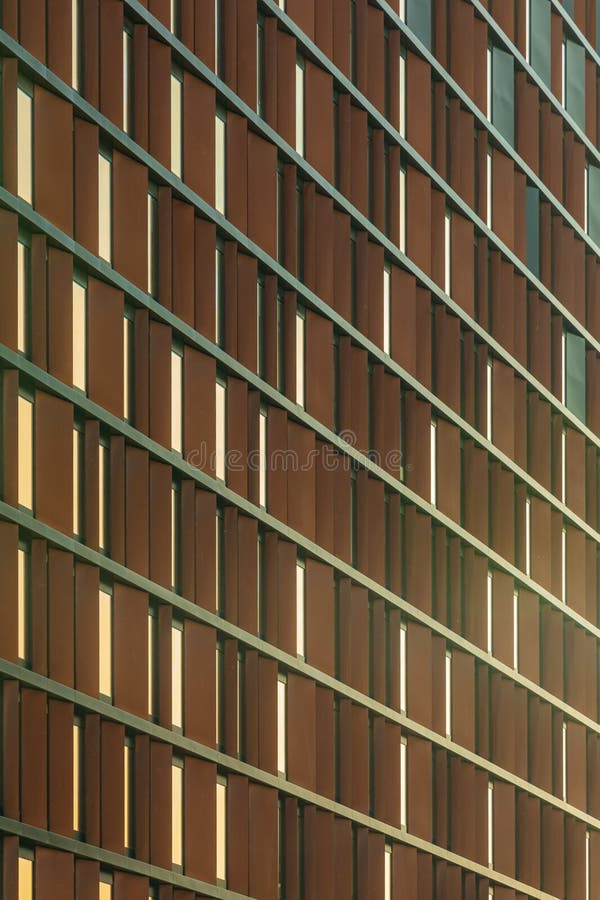 Perspective View To Facade of Modern Corporate Building with ...