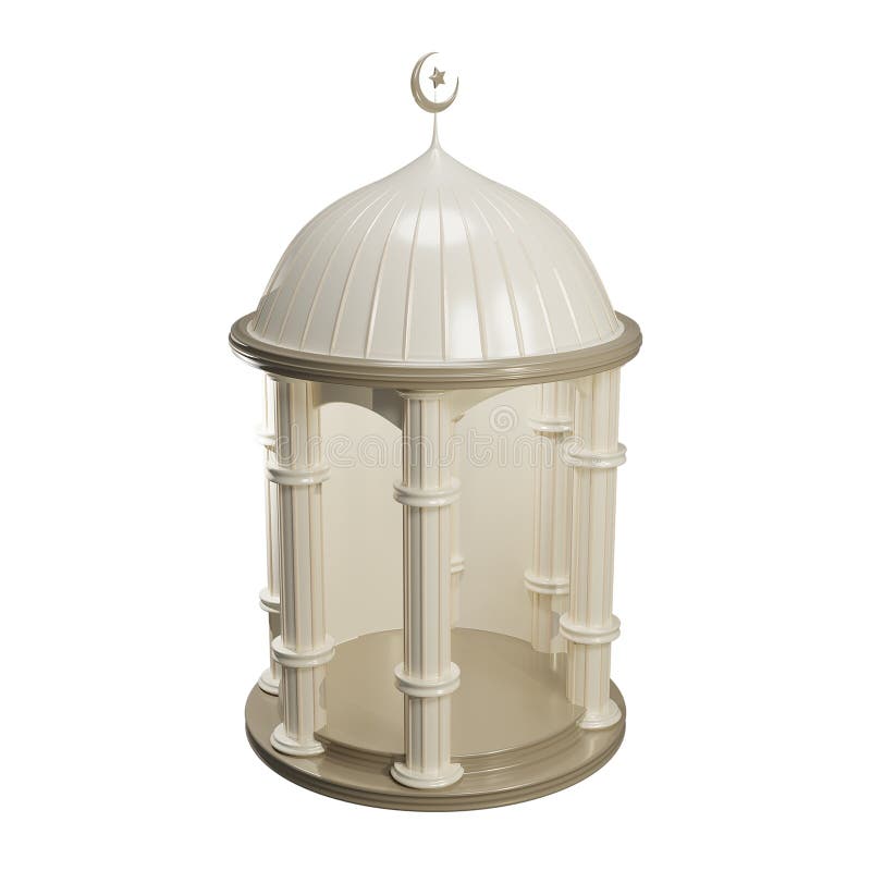 Perspective Views 3d Illustration Render of Islamic Prayer Room Stock ...