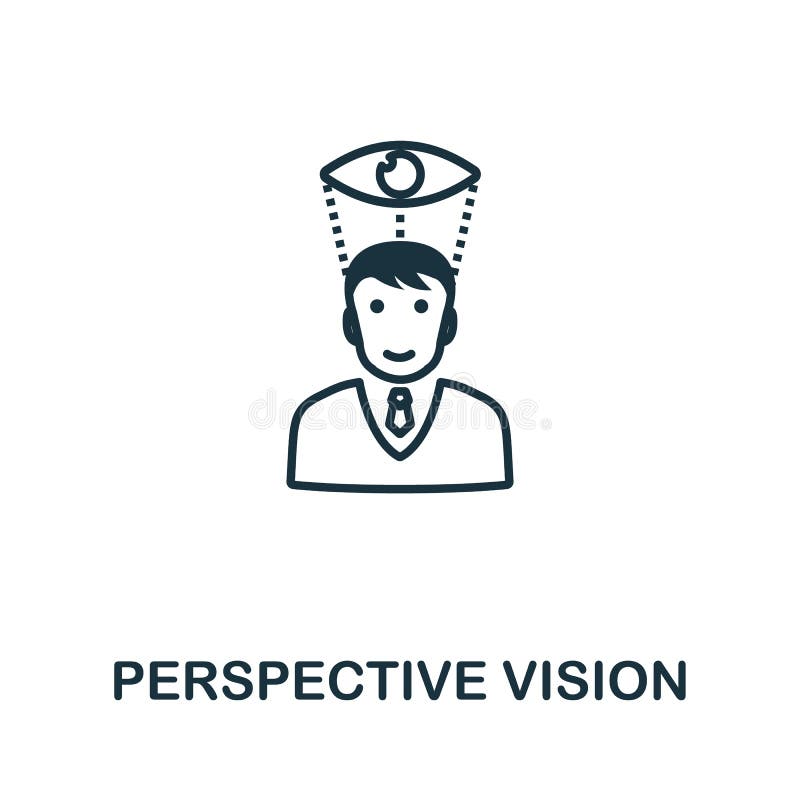 Perspective Vision Icon Outline Style. Thin Line Creative Perspective ...