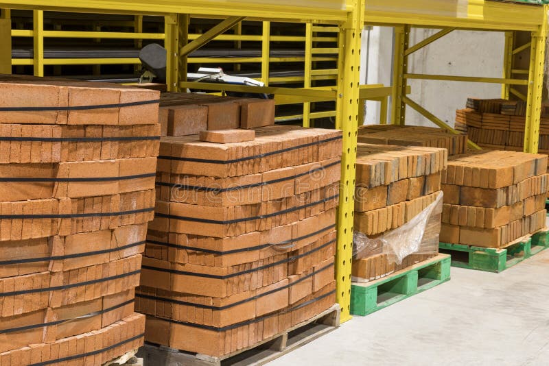 Warehouse with Materials for Construction Stock Image - Image of ...