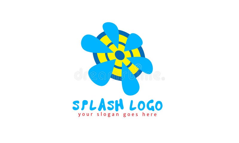 Perspective Water Splash Logo with Accuracy Board. Vector Stock Vector ...
