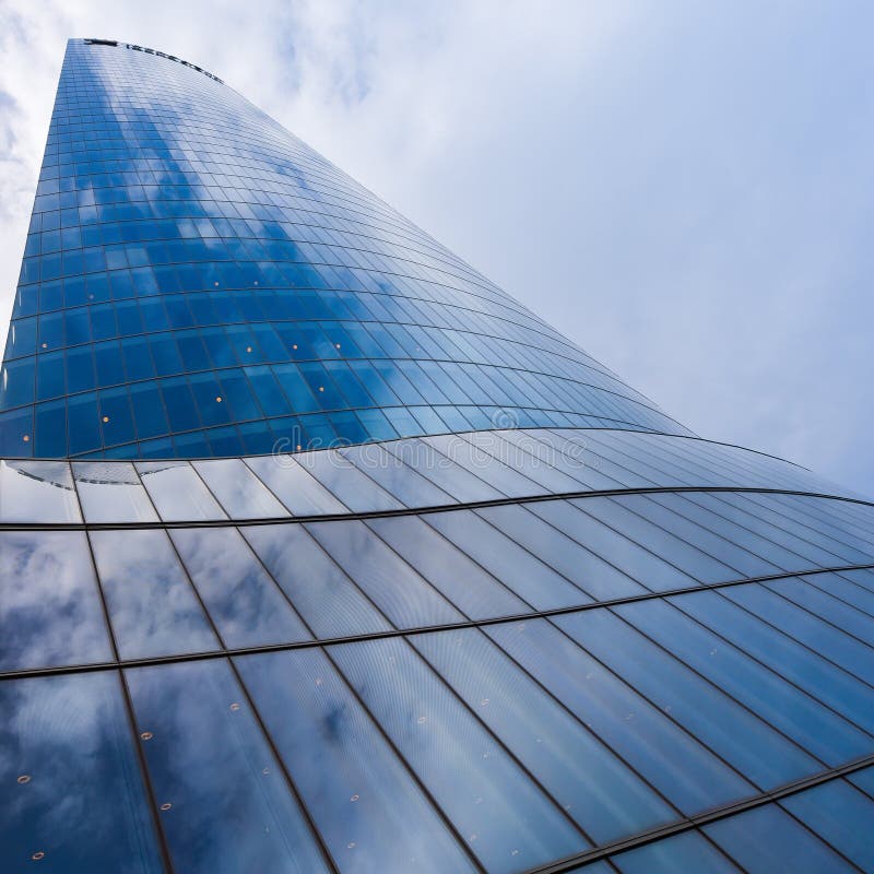 Perspective Wide Angle View Industrial Architecture Stock Photo - Image ...